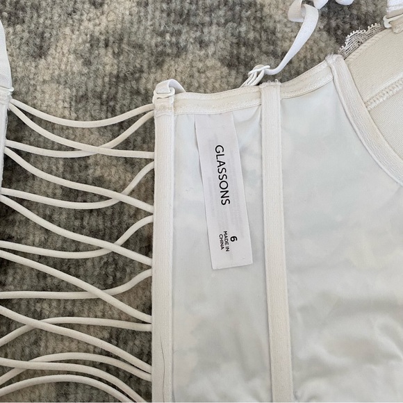 Glassons | Tops | Glassons White Lace Corset Cami 6 | Poshmark
